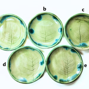 Pottery Dish Ferns, Small Pottery Plates With Fern Leaf Impressions ...