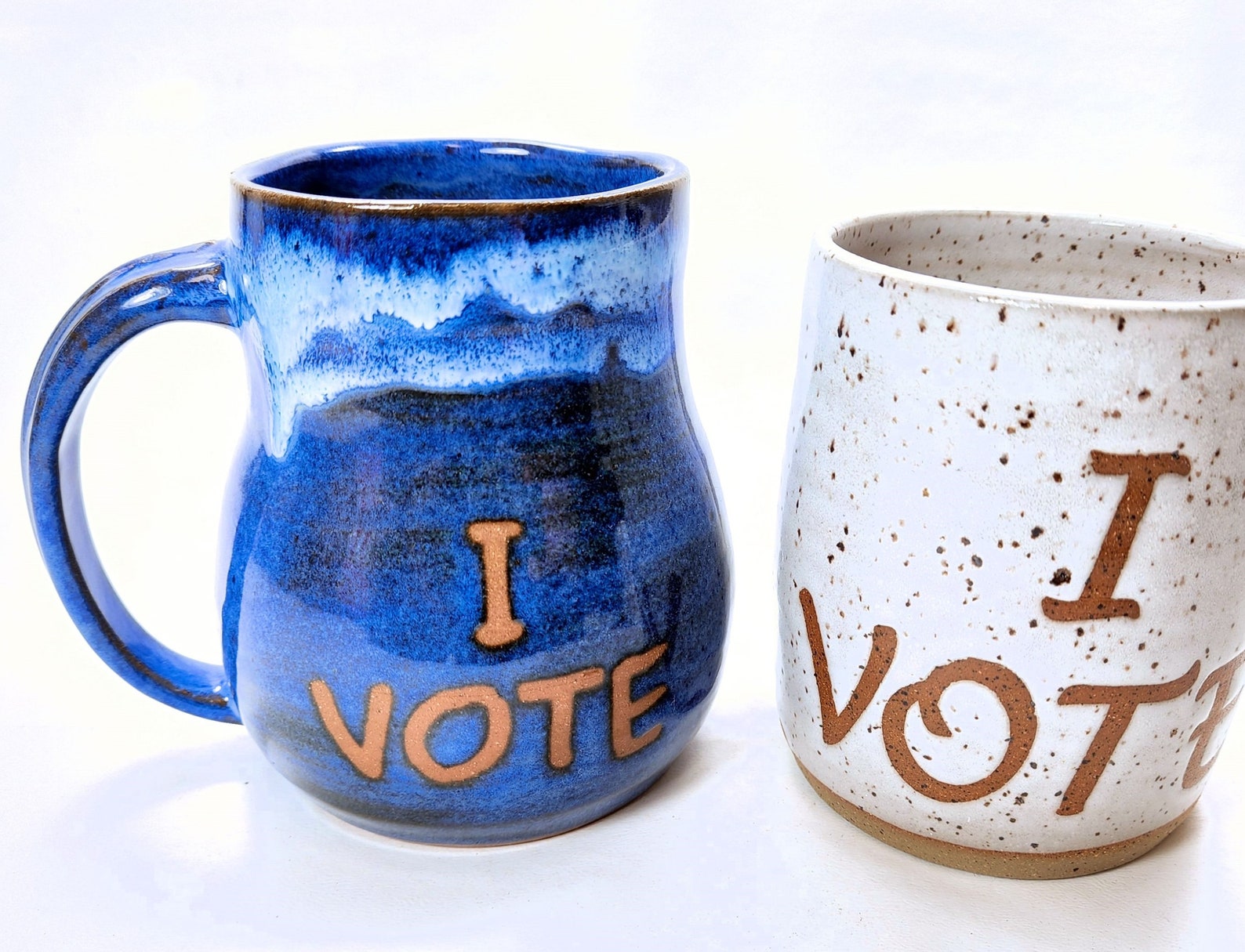 I VOTE Coffee Mug Handmade Pottery Mug Ceramic Mug - Etsy