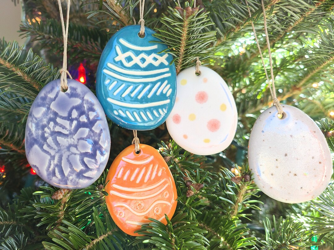 Easter Ornament Handmade Pottery Easter Egg, Ceramic Ornament, Pottery ...