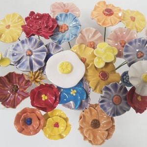 Ceramic Flowers - Etsy