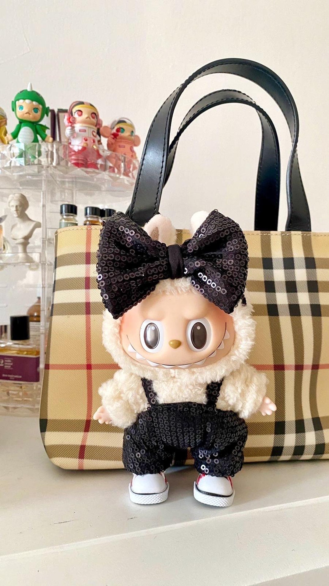 Black Sequin Jumpsuit, Labubu Outfit, Labubu Clothes, Handmade Labubu ...