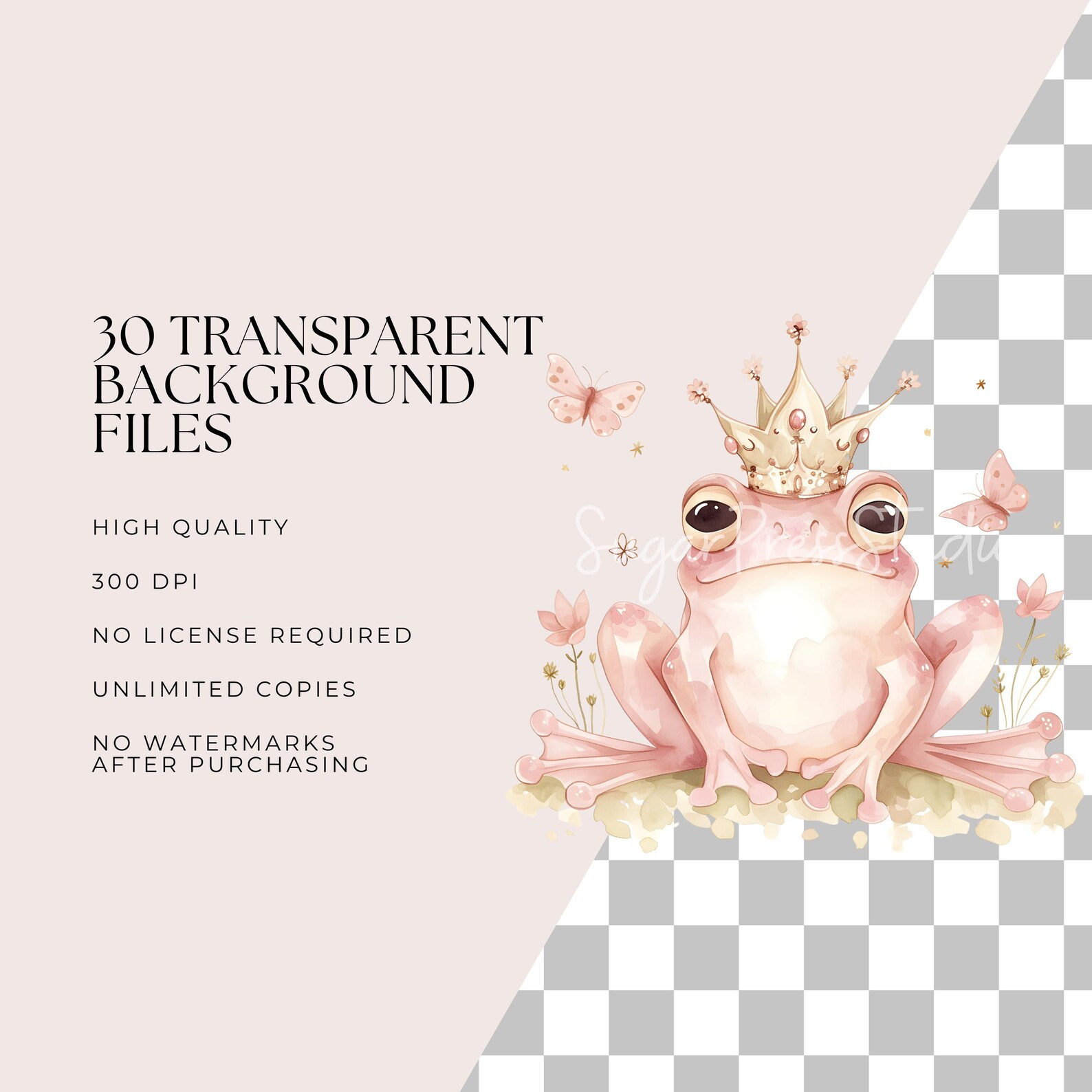 Fairy Forest Clipart Bundle - Watercolor Pastel Pink Garden Fairies ...