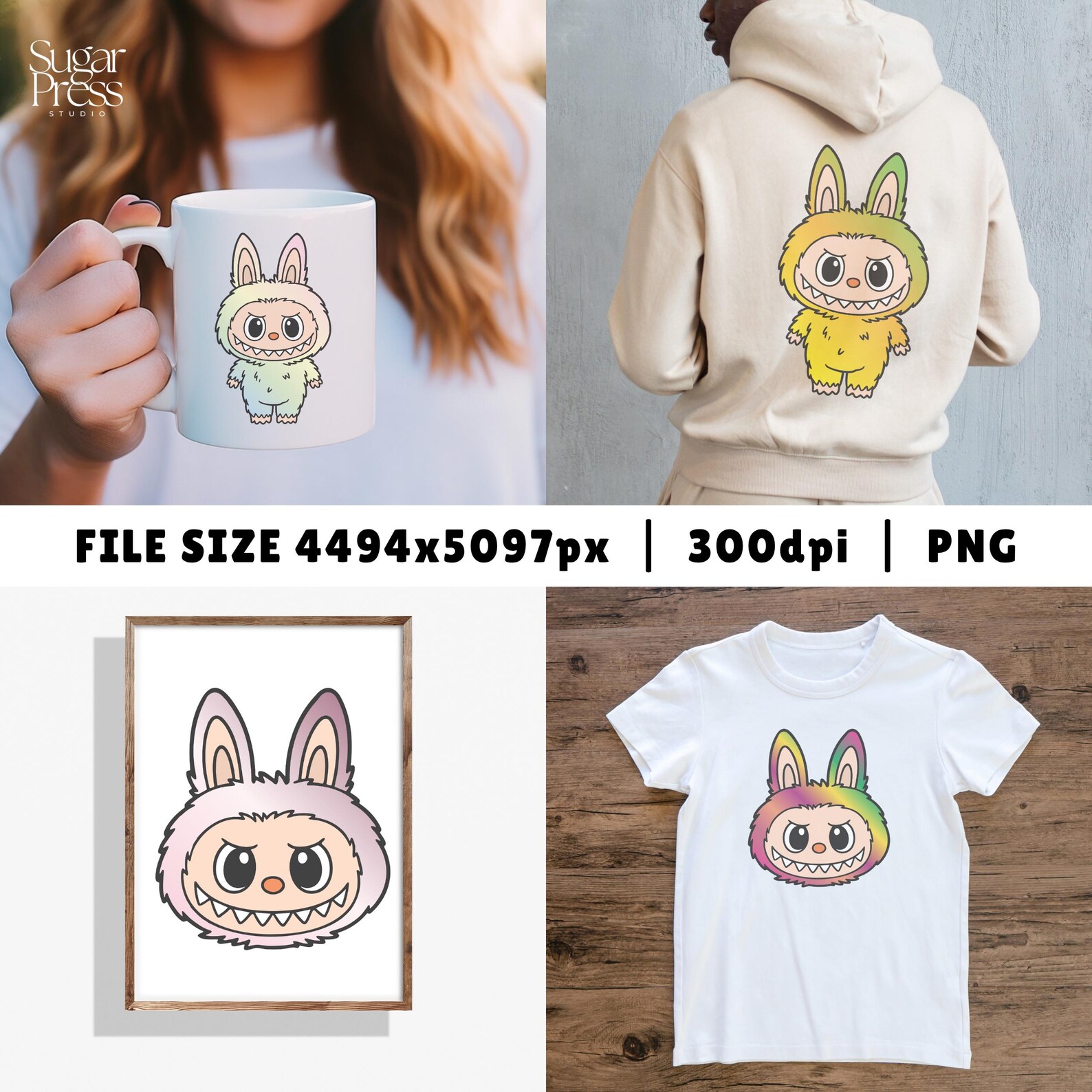 Labubu Designs SVG, PNG, PDF, Vector Digital File for Cricut Laser ...