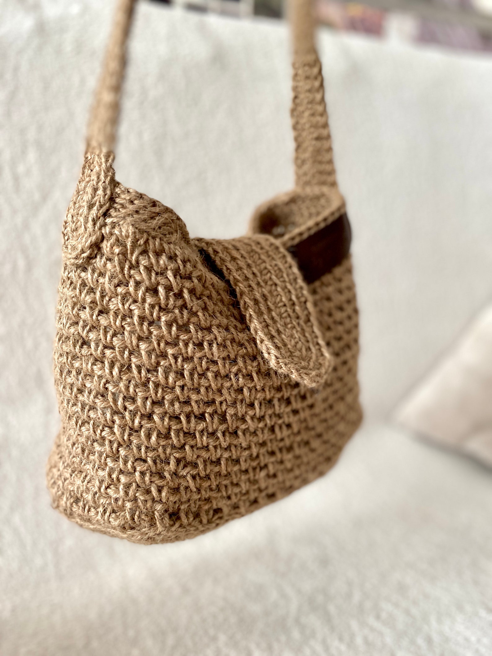 Crochet Jute Crossbody Bag Pattern Easy Pattern Crochet - Etsy