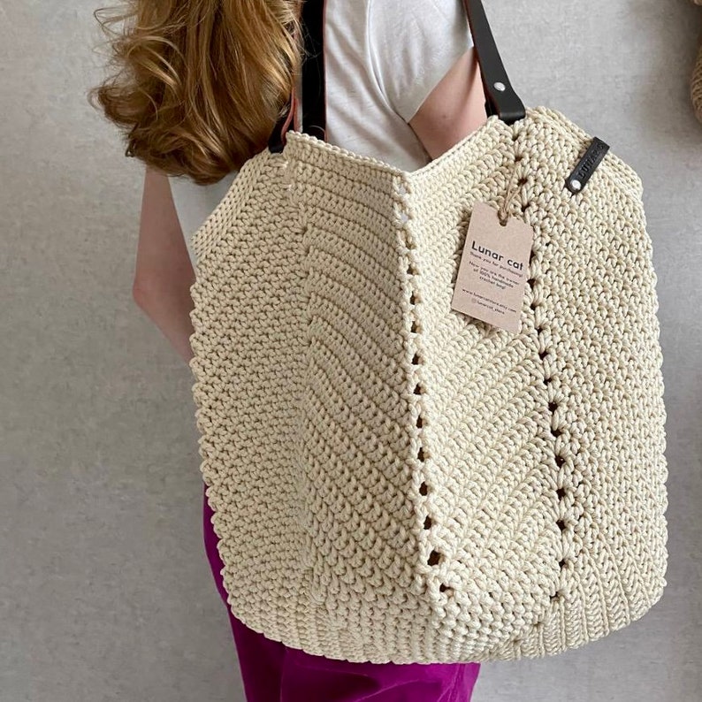 Crochet Tote Bag Patterns: 3 Rope Bag Designs (PDF Pattern) - Etsy ...