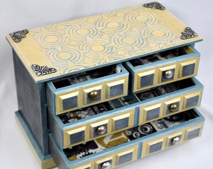 Restored Jewelry Box, Treasure Box, Trinket Box, Upcycled, Jewelry ...