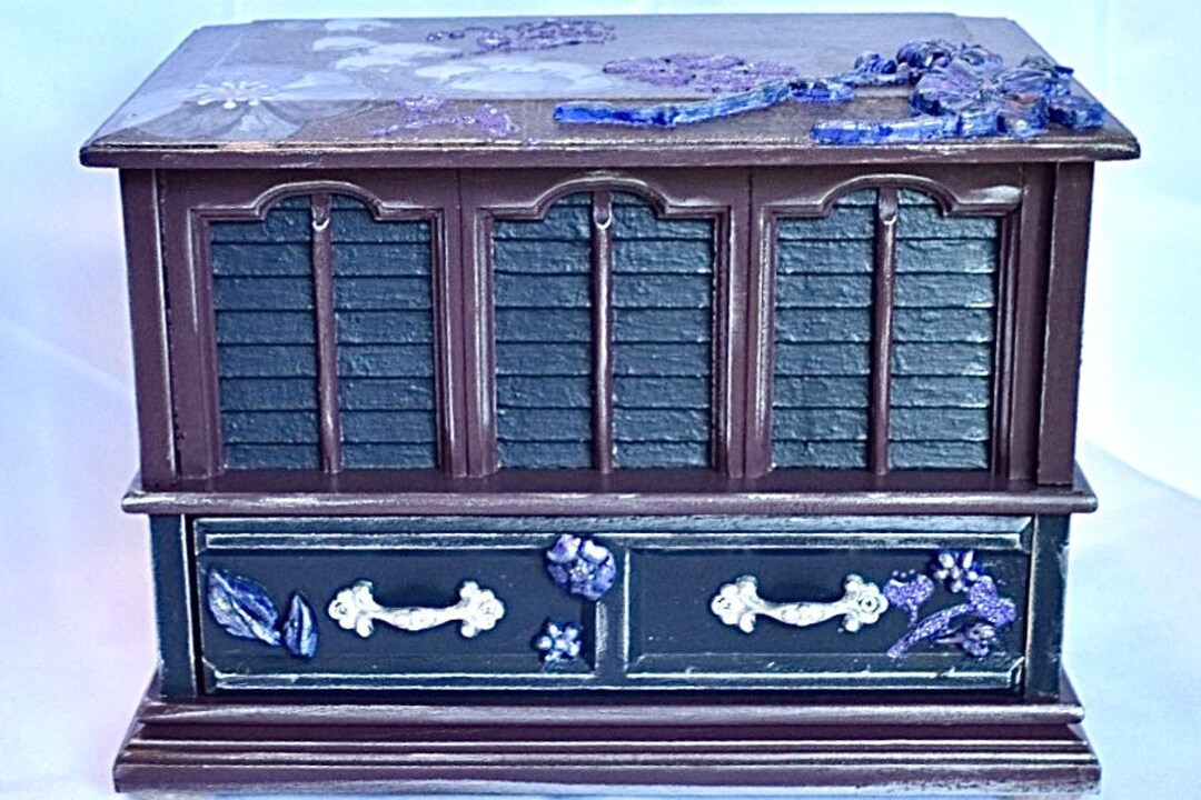 Purple Upcycled Music Box - Etsy