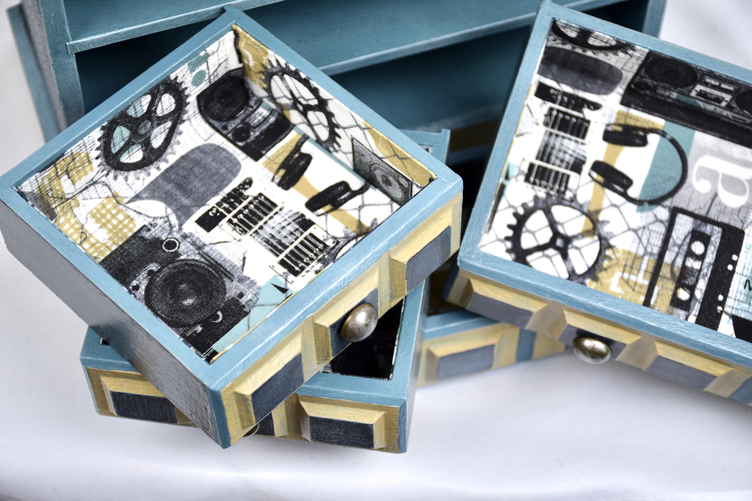 Restored Jewelry Box, Treasure Box, Trinket Box, Upcycled, Jewelry ...
