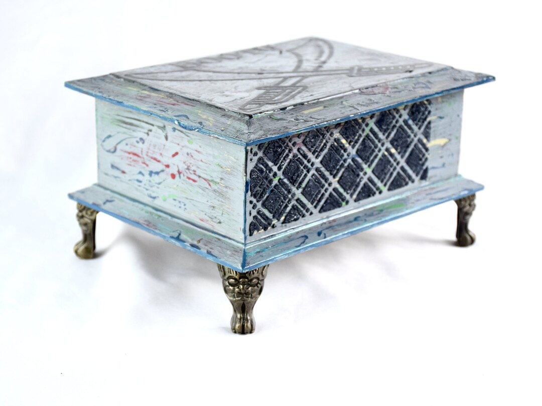 Restored Music Jewelry Box Treasure Box Trinket Box - Etsy