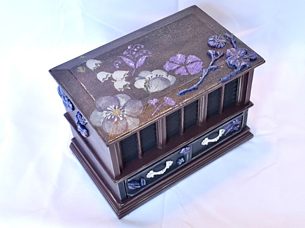 Purple Upcycled Music Box - Etsy