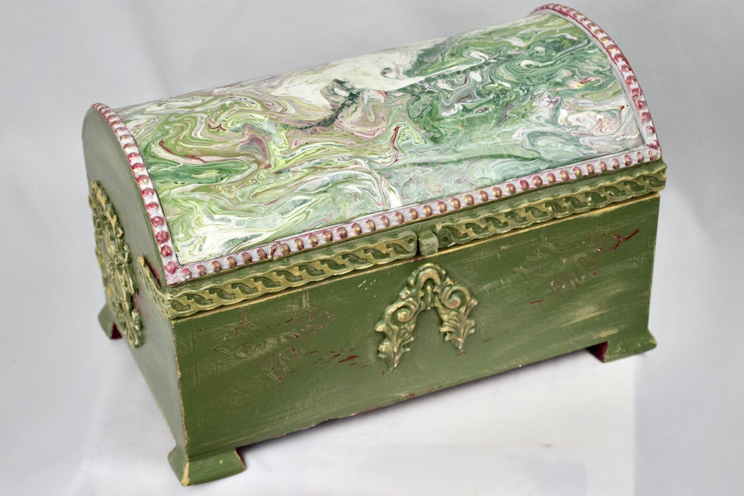 Restored Box, Treasure Box, Trinket Box, Keepsake Box, Storage Box ...