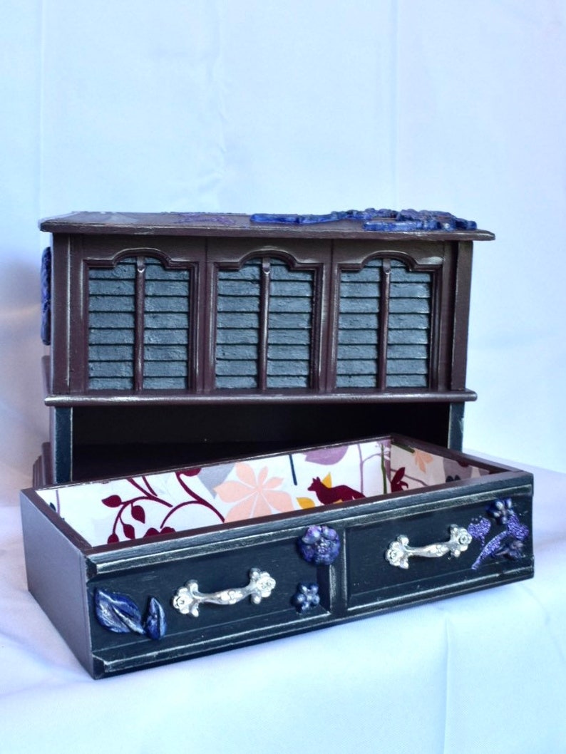 Purple Upcycled Music Box - Etsy