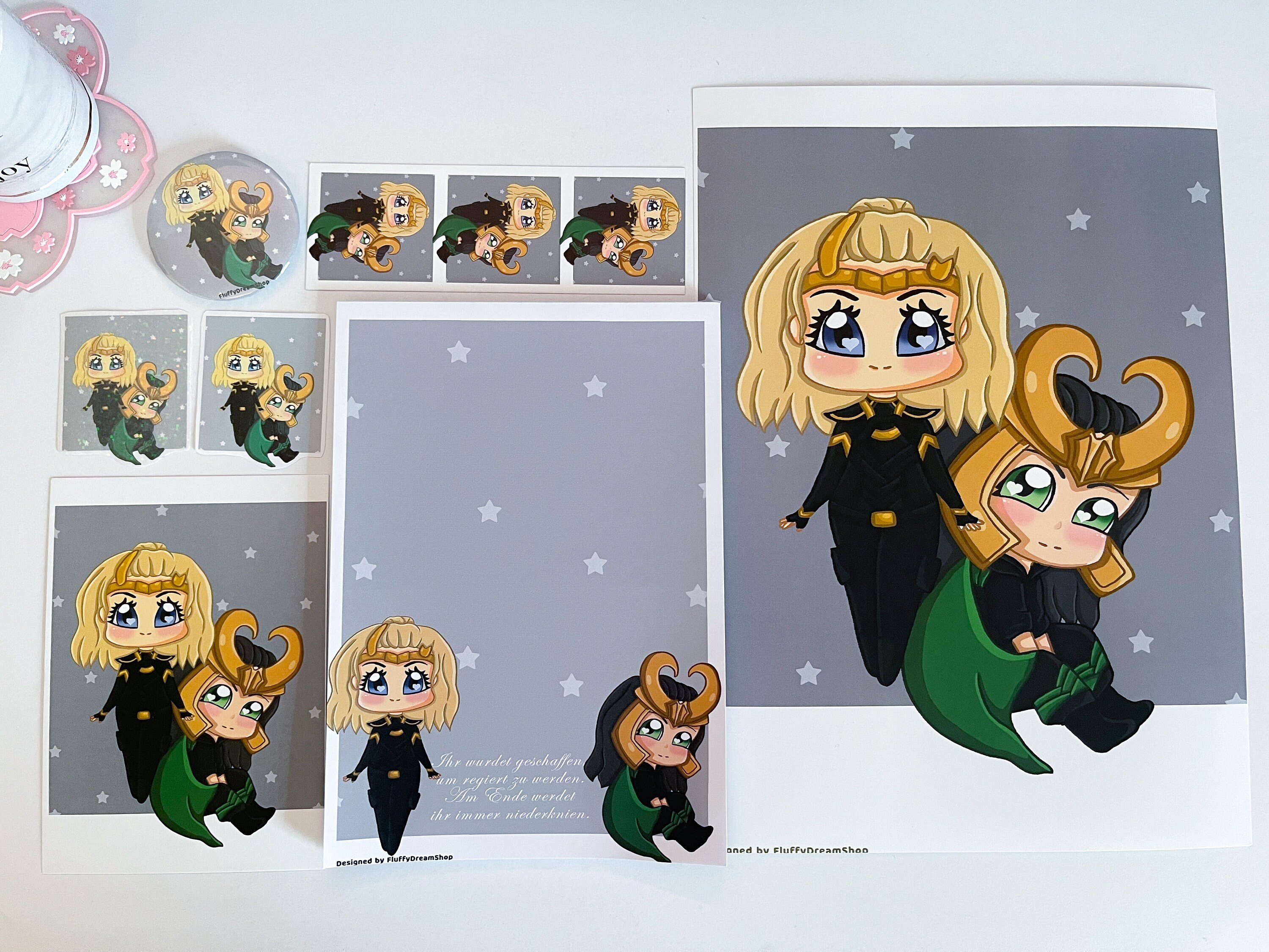 Kawaii Notepad Note Loki College Block Memo A5 Postcard - Etsy