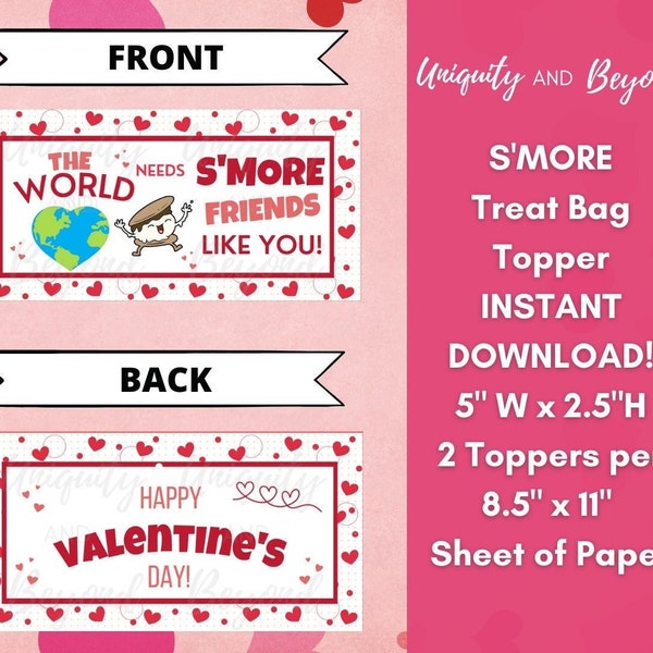 Goodie Bag Topper - Etsy