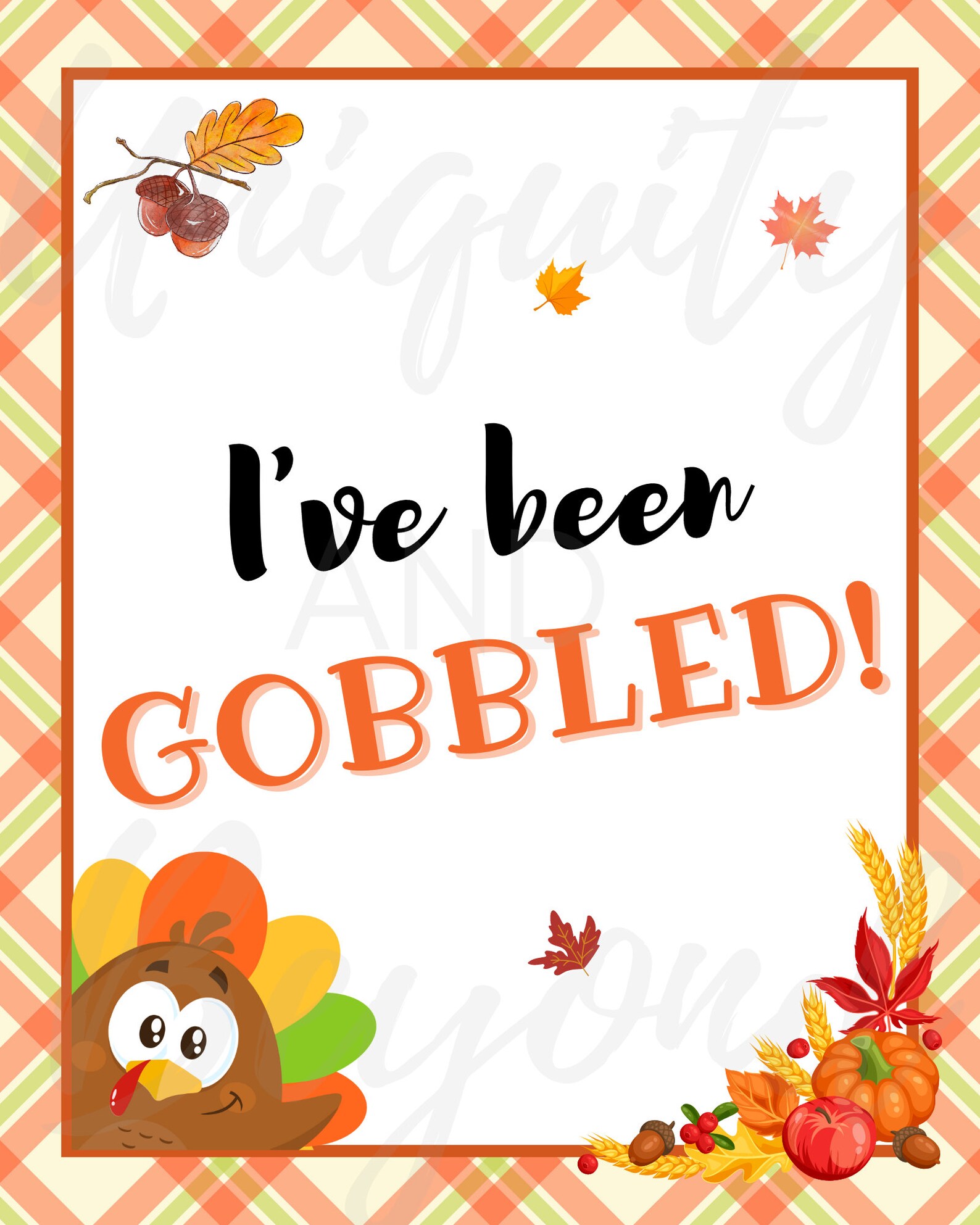 We've Been Gobbled Sign You've Been Gobbled - Etsy