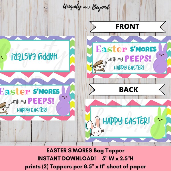 Easter Bag Toppers - Etsy