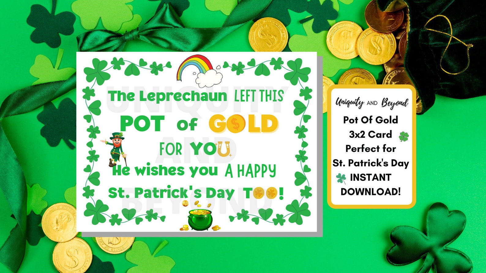 Pot of Gold Sign Pot of Gold Favor Sign This Pot of Gold is | Etsy