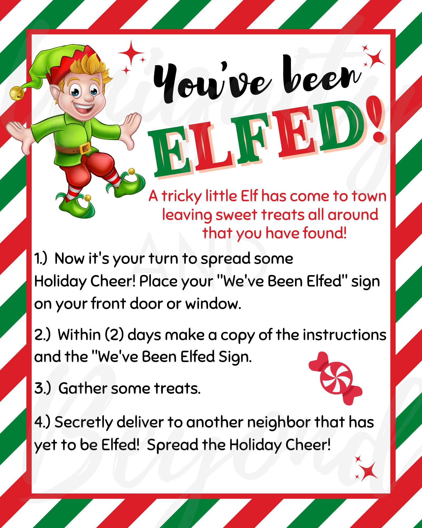 We've Been Elfed Sign You've Been Elfed Christmas | Etsy