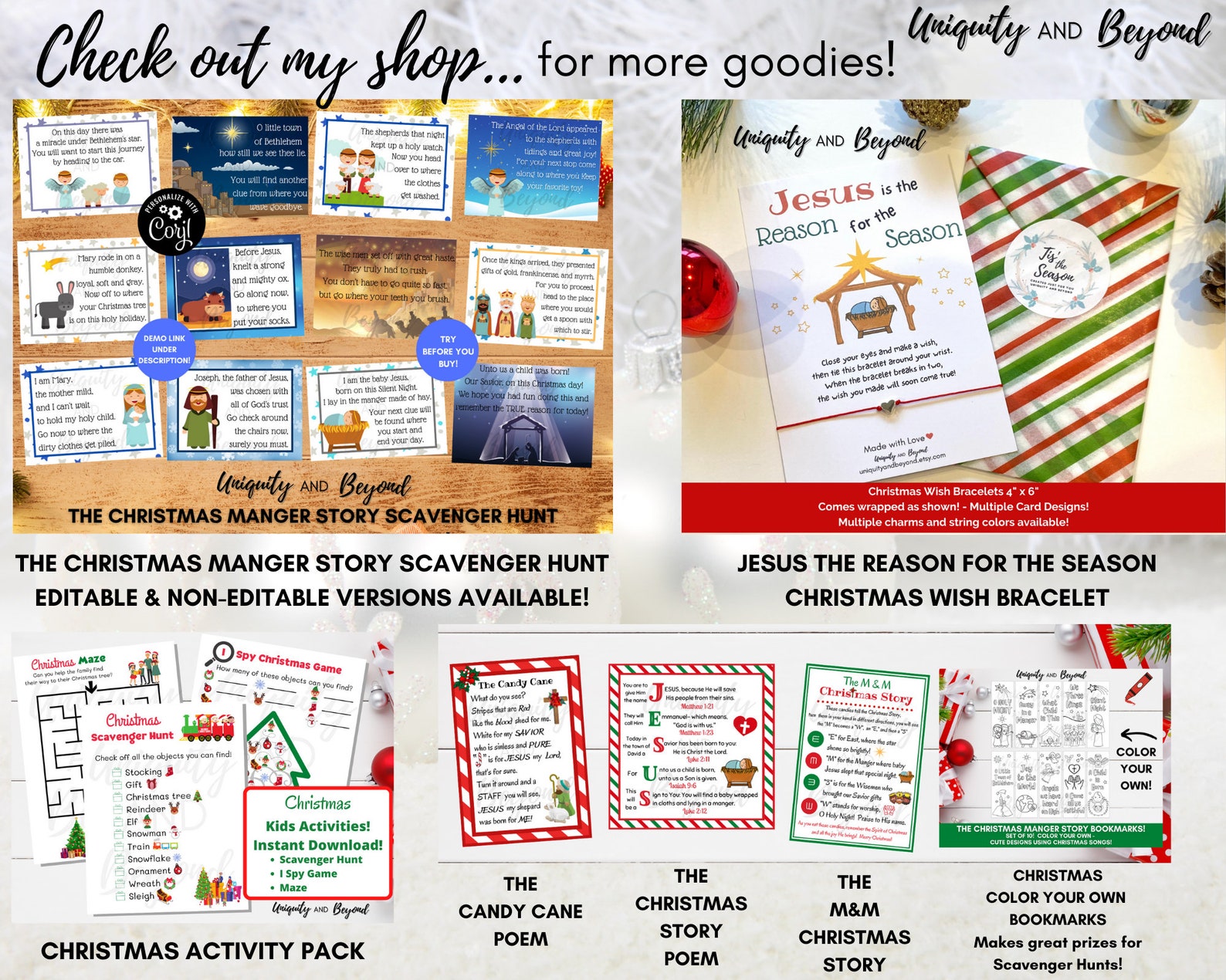 The Candy Cane Poem, Christmas Poem, the Bible Story, Christmas Poem ...