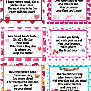 EDITABLE Valentine's Day Scavenger Hunt, Valentines Treasure Hunt ...