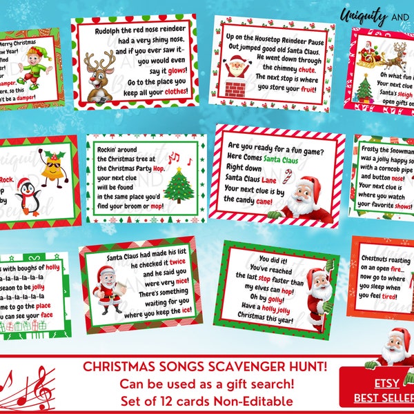 Scavenger Hunt Christmas - Etsy