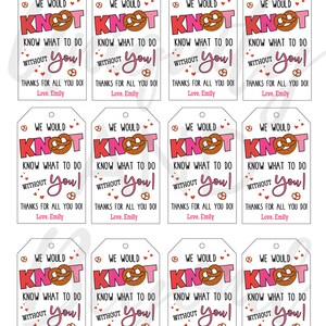 Valentine's Day Pretzel Tags, Pretzel Tags, Friends Valentine's Day ...