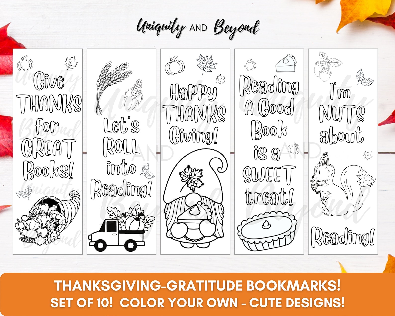 Thanksgiving Bookmarks Kids Gratitude Bookmarks Scavenger - Etsy