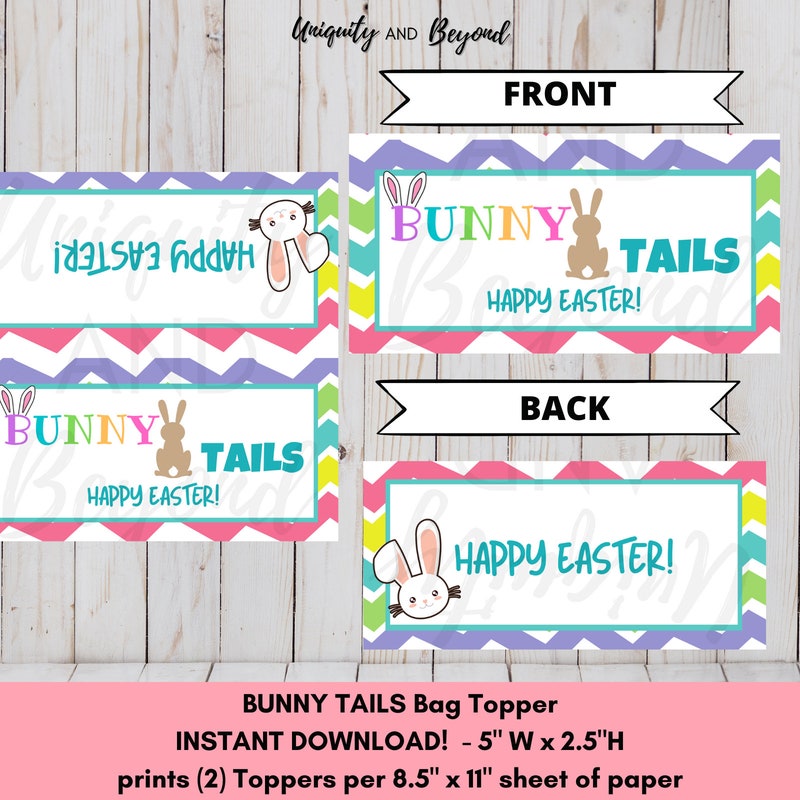 Easter Bag Toppers - Etsy