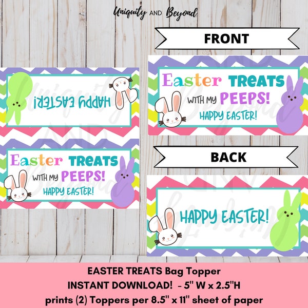 Easter Bag Toppers - Etsy