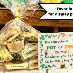 Pot of Gold Sign, Pot of Gold Favor Sign, This Pot of Gold is for You ...
