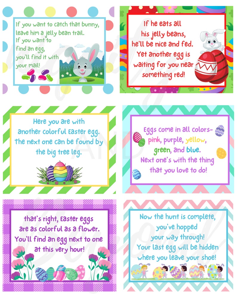 Outdoor Easter Scavenger Hunt Outdoor Easter Treasure Hunt - Etsy