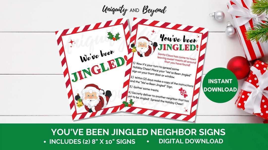 We've Been Jingled Sign, You've Been Jingled, Christmas Games ...