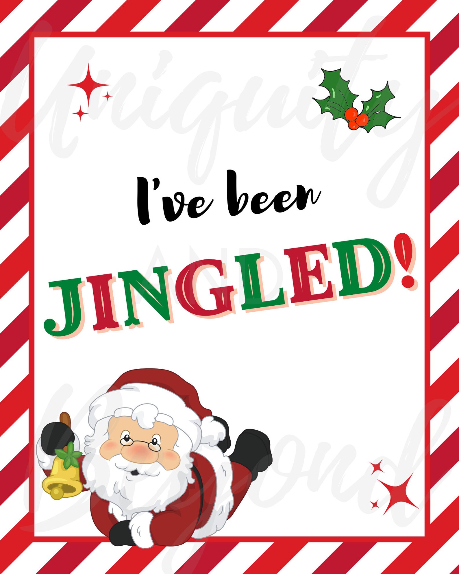 We've Been Jingled Sign You've Been Jingled for Co - Etsy