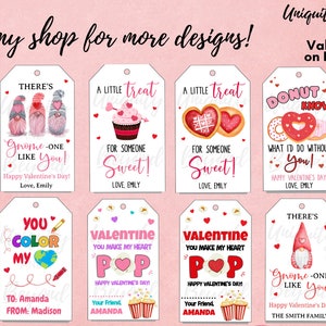 Valentine's Day Pretzel Tags, Pretzel Tags, Friends Valentine's Day ...