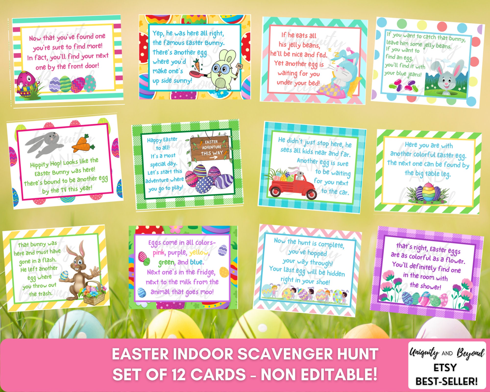 Indoor Easter Scavenger Hunt Indoor Easter Treasure Hunt | Etsy