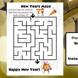 New Years Scavenger Hunt New Years Kids Games New Years - Etsy