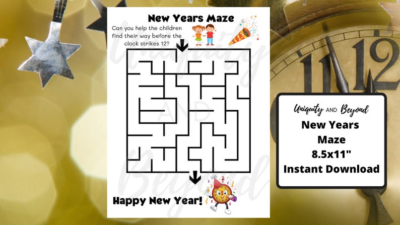 New Years Scavenger Hunt New Years Kids Games New Years - Etsy