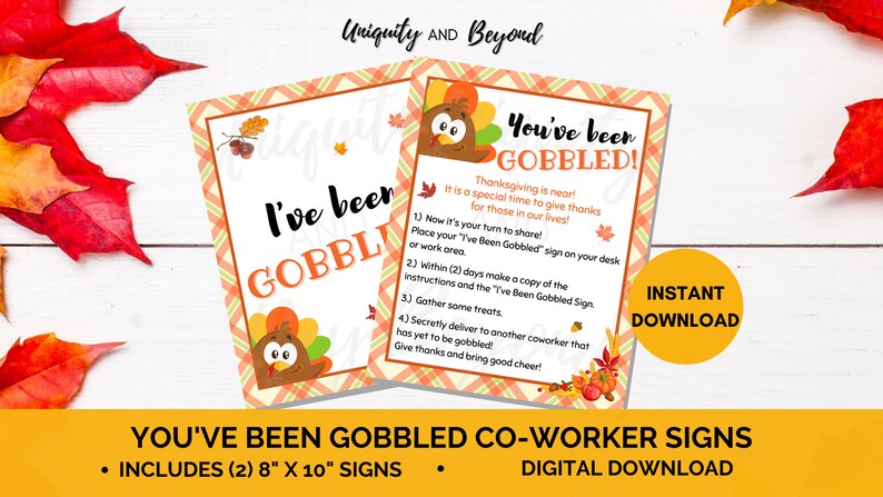 We've Been Gobbled Sign You've Been Gobbled - Etsy