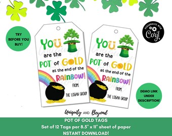 Pot of Gold Printable | Etsy