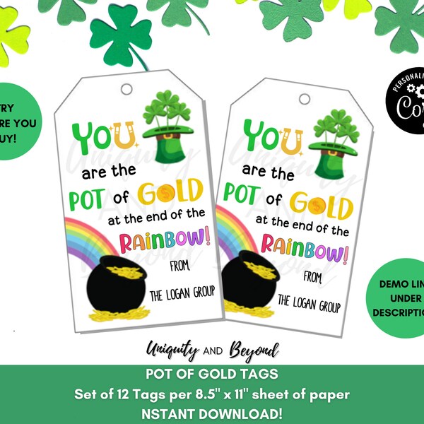 Pot of Gold Rainbow - Etsy