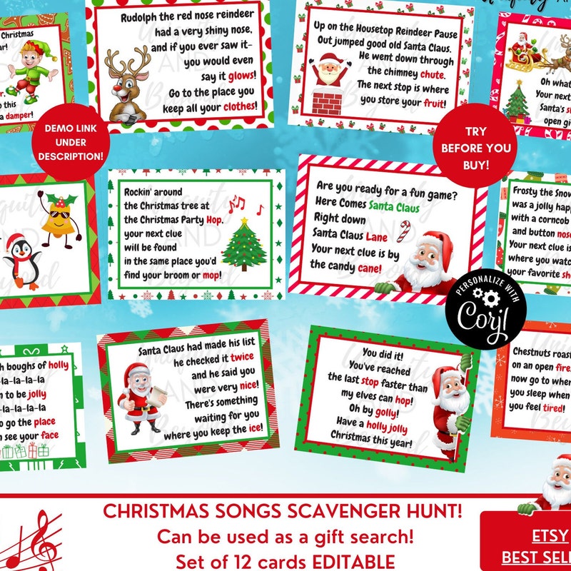 Scavenger Hunt Christmas - Etsy
