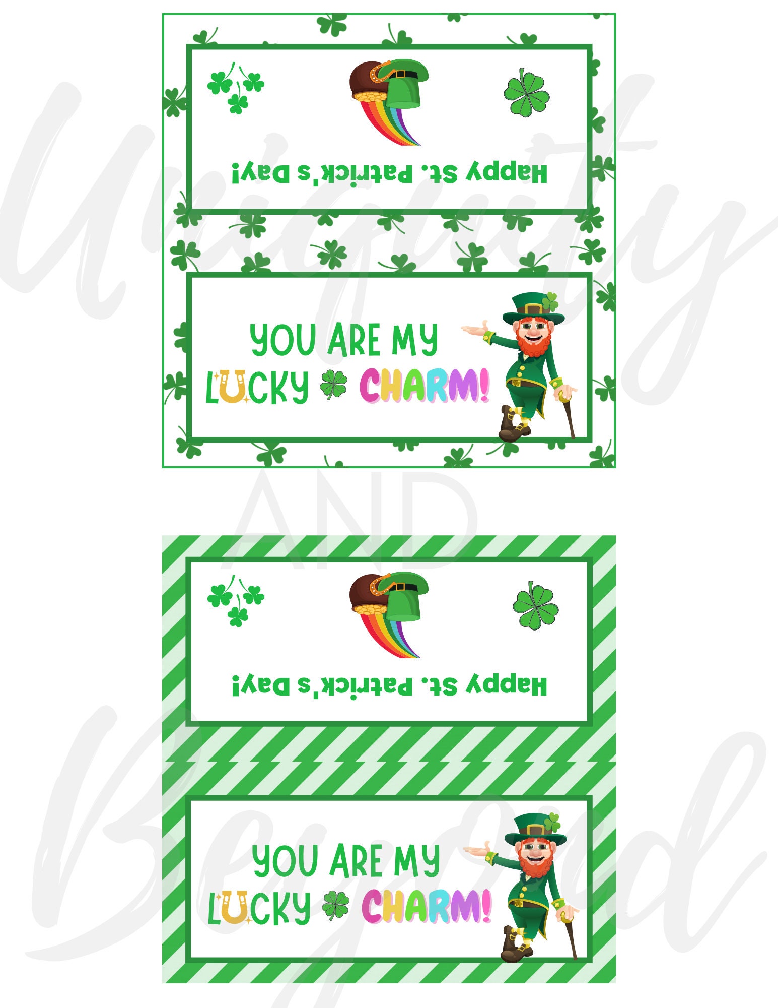 You Are My Lucky Charm Bag Topper Lucky Charm Favors Lucky - Etsy