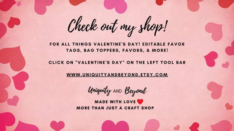 EDITABLE Valentine's Day Scavenger Hunt Valentines - Etsy