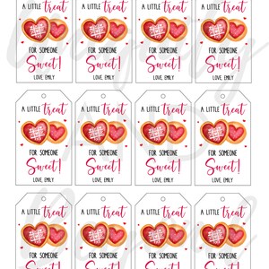Valentine's Day Cookie Tags, Cookie Tags, Friends Valentine's Day ...