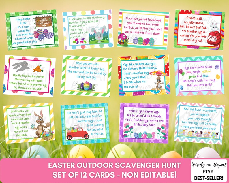 Outdoor Easter Scavenger Hunt Outdoor Easter Treasure Hunt - Etsy