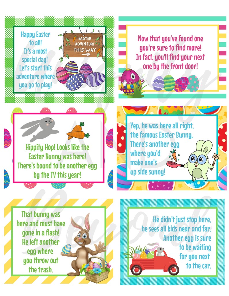 EDITABLE INDOOR Easter Scavenger Hunt Easter Treasure Hunt - Etsy