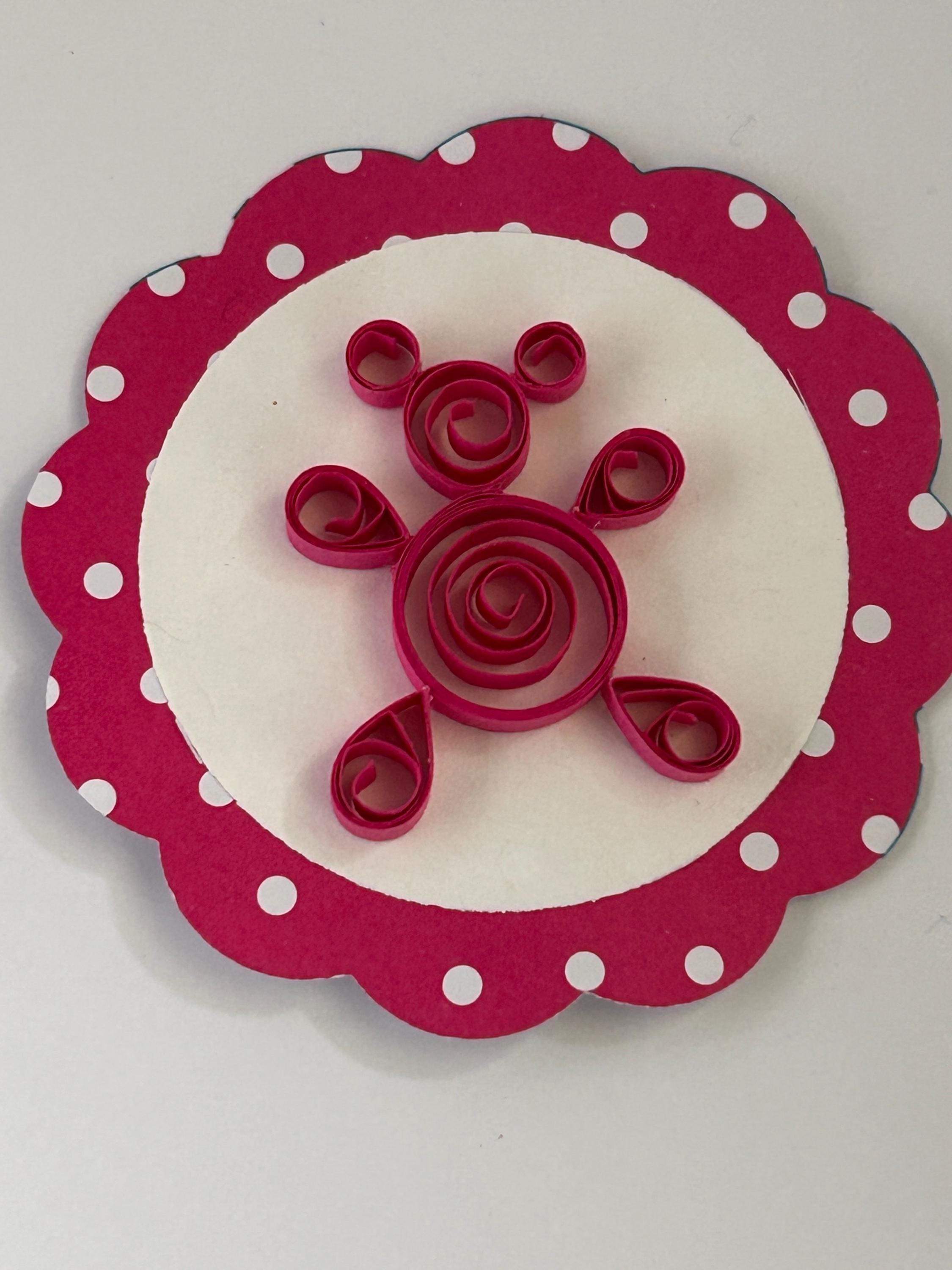 Handmade Quilled Cupcake Toppers for Baby Shower or Scrapbook ...
