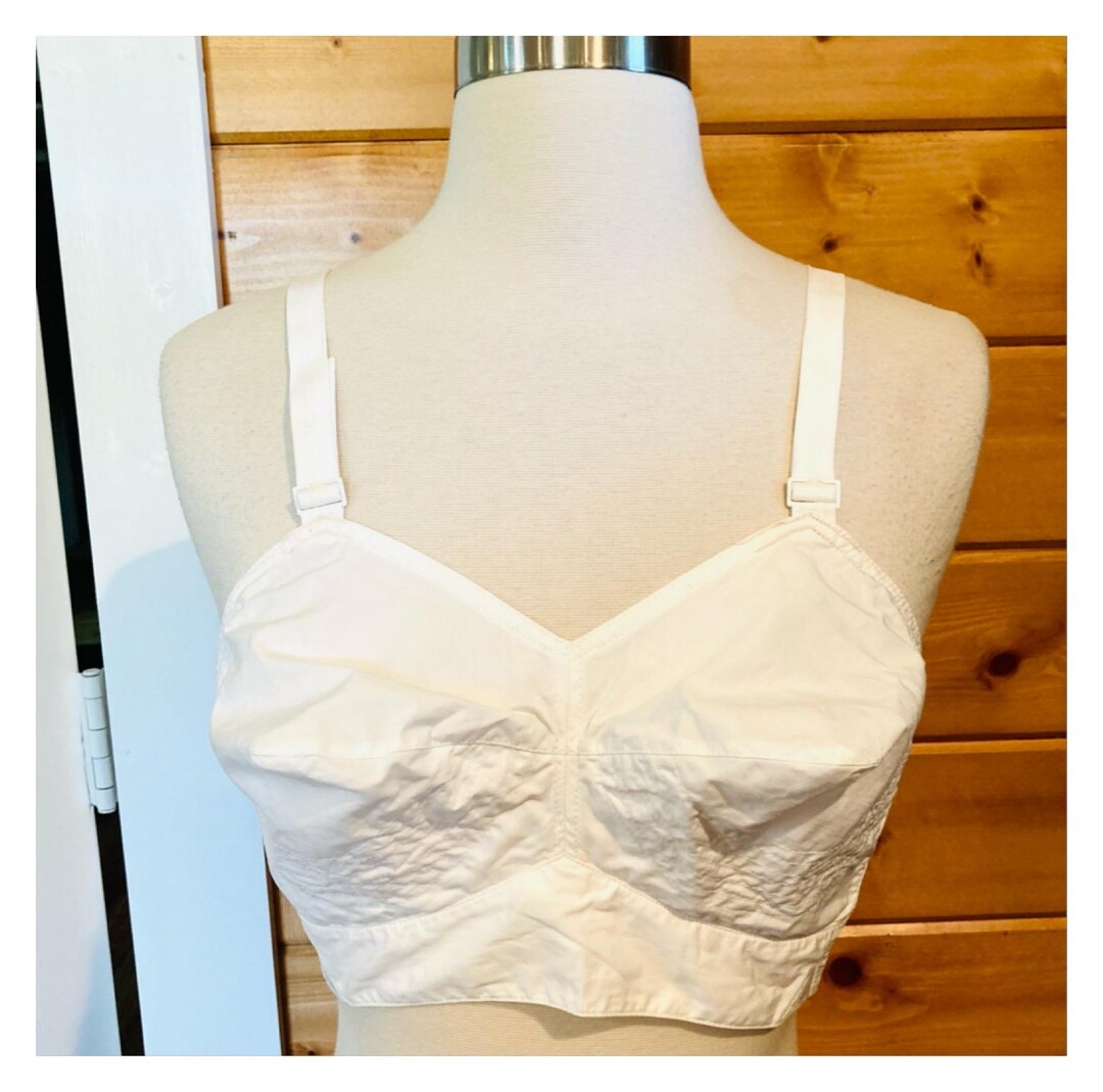 Vintage 1950s Cotton Bullet Bra 34C Exquisite Form Cone Bra - Etsy