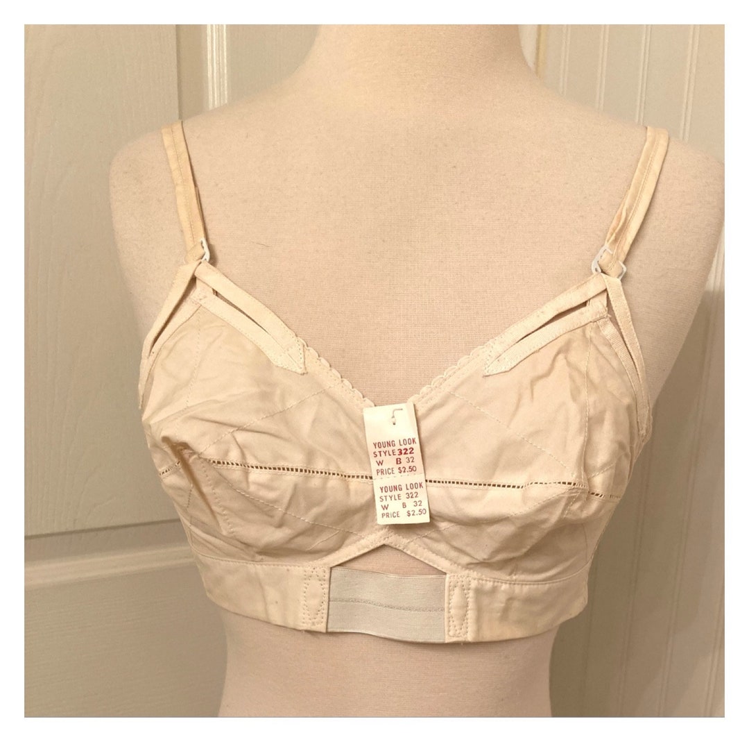 Vintage 1950s Bullet Bra Cage Bra Young Look Wonderbra 32b Nwt Etsy