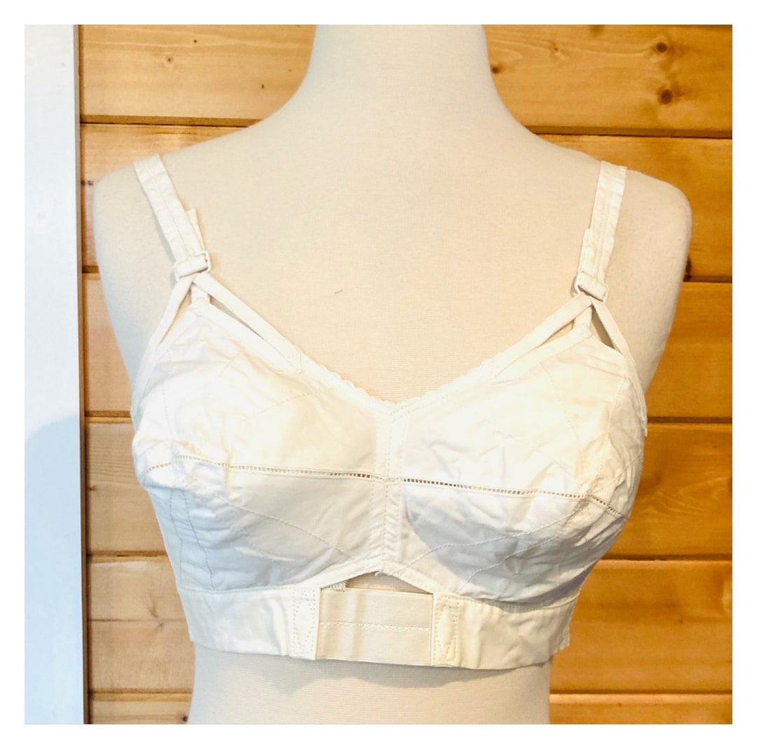Vintage 1950s Bullet Bra Cage Bra Cotton Wonderbra 32c Nwt Etsy